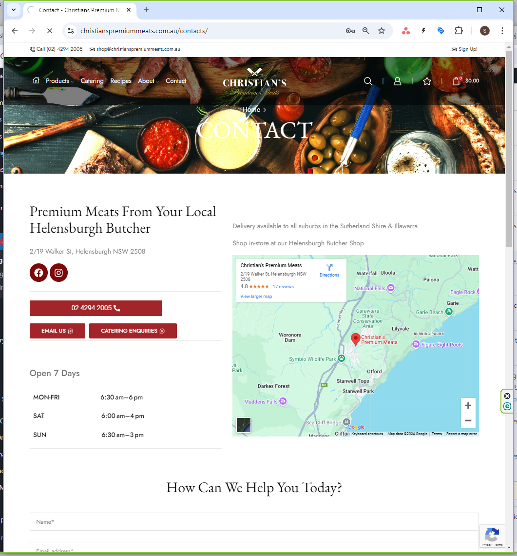 Christians Premium Meats - Future IT Australia | Website Design